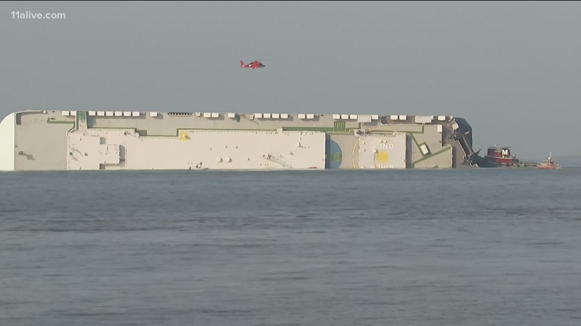 Cargo ship overturned due to unstable load | 11alive.com