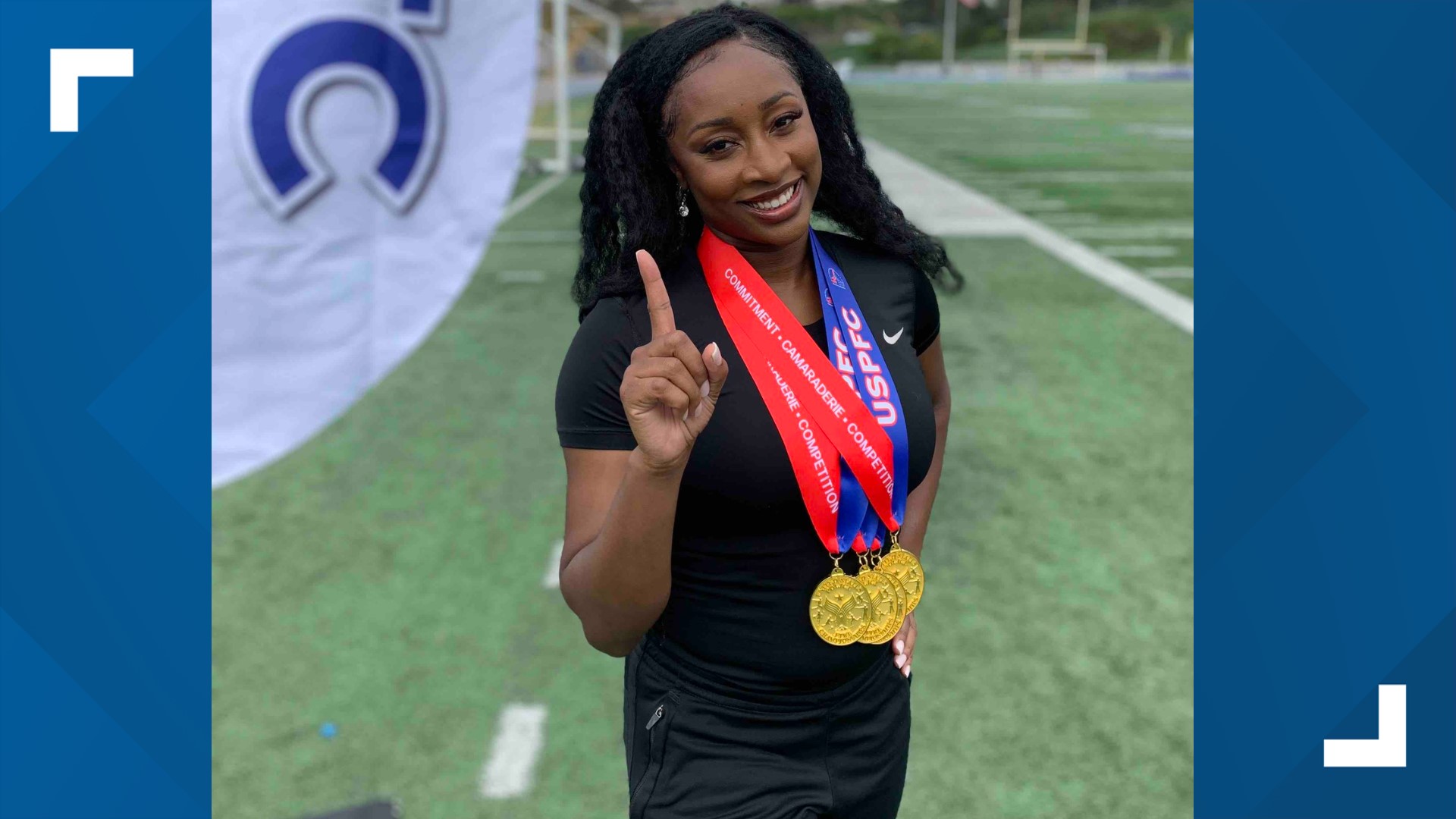 Johns Creek Police Officer Receives Four Gold Medals | 11alive.com