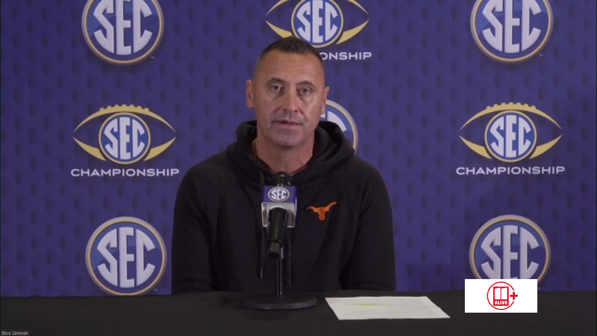 UT coach Steve Sarkisian's full comments ahead of SEC championship game ...