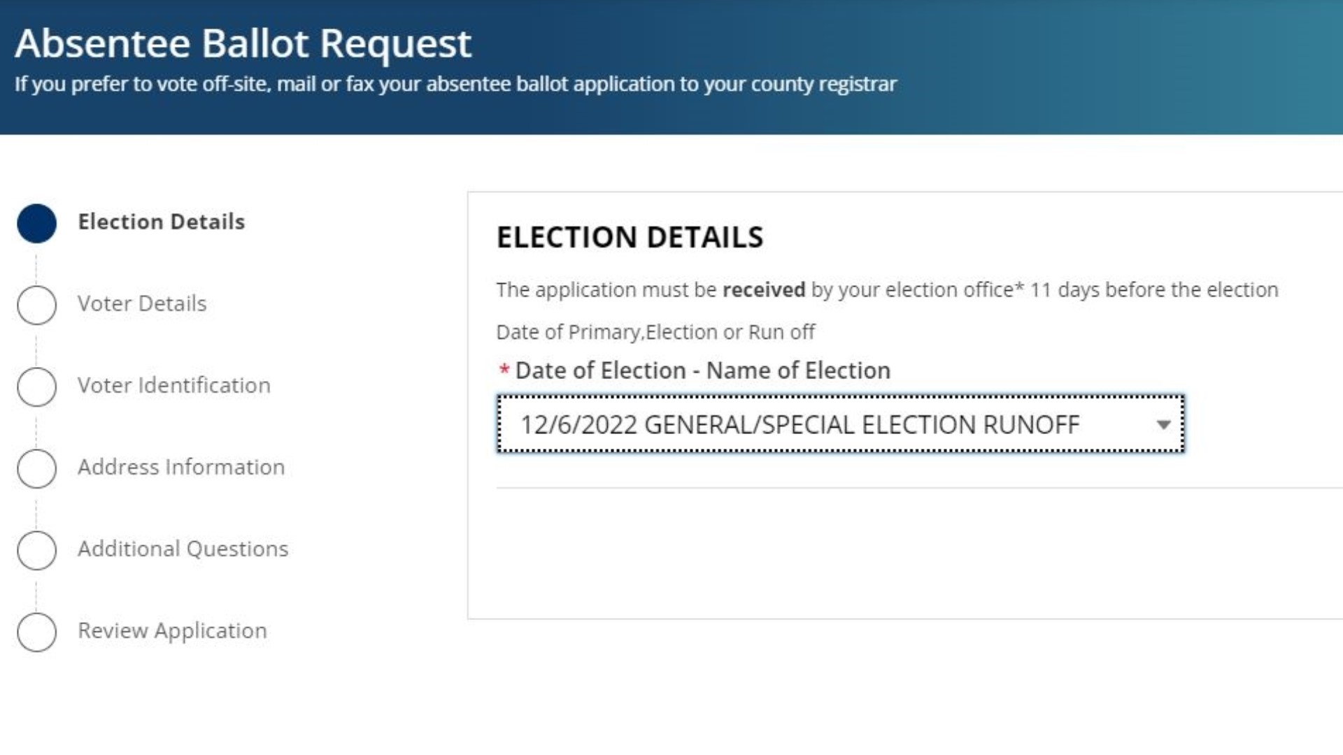 Georgia Senate runoff absentee Walker Warnock ballot request | 11alive.com