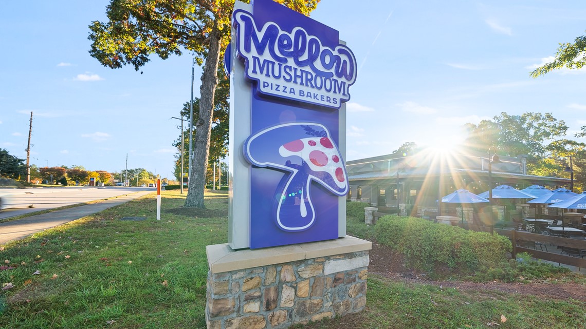 Mellow Mushroom new logo branding store looks | 11alive.com