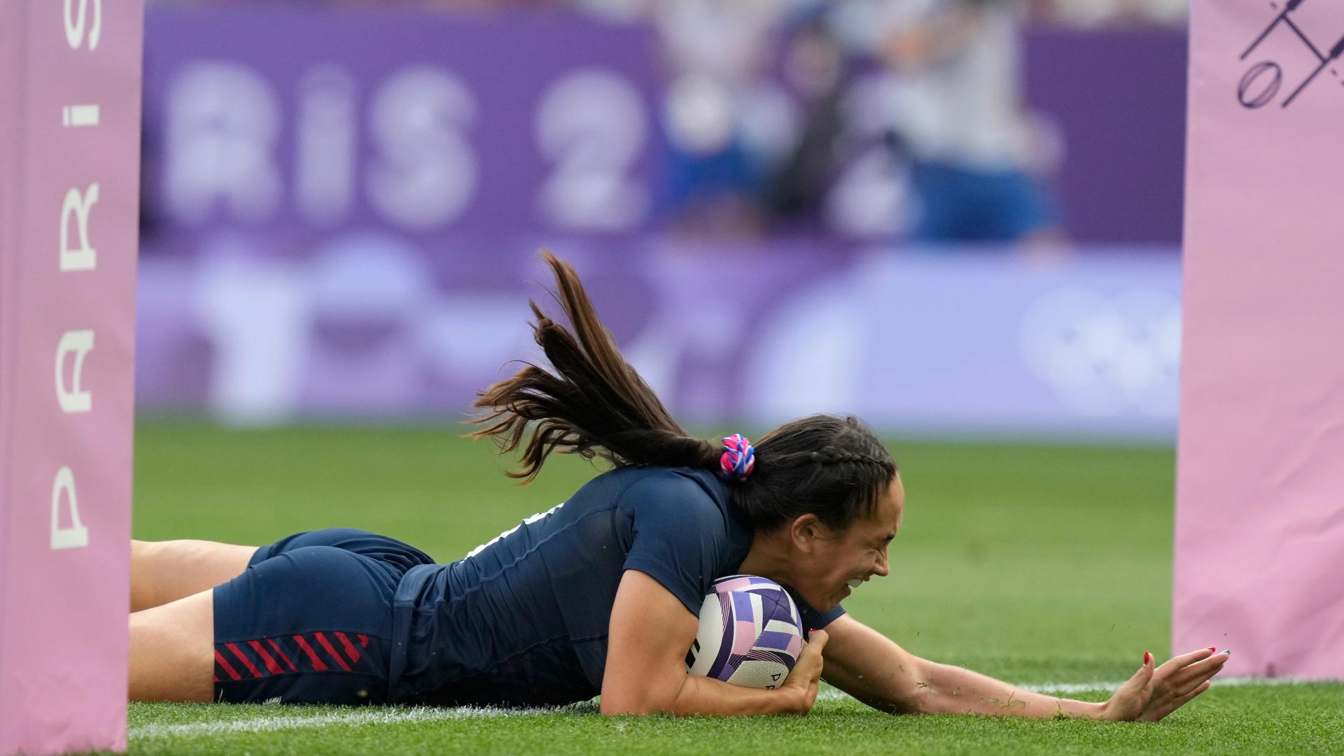 Alex Spiff Spiff Sedrick winning try USA rugby bronze Olympics ...