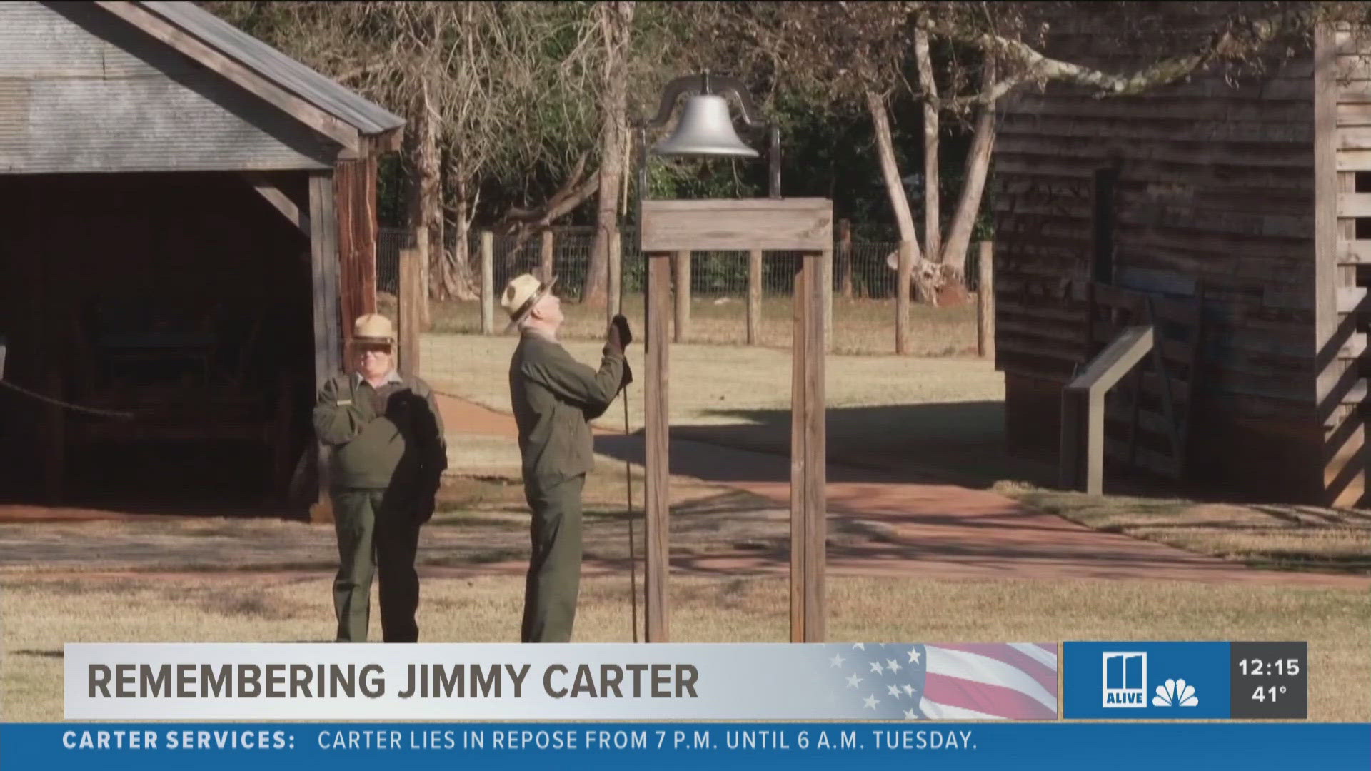 Jimmy Carter funeral: Watch bell toll 39 times outside Carter's boyhood ...