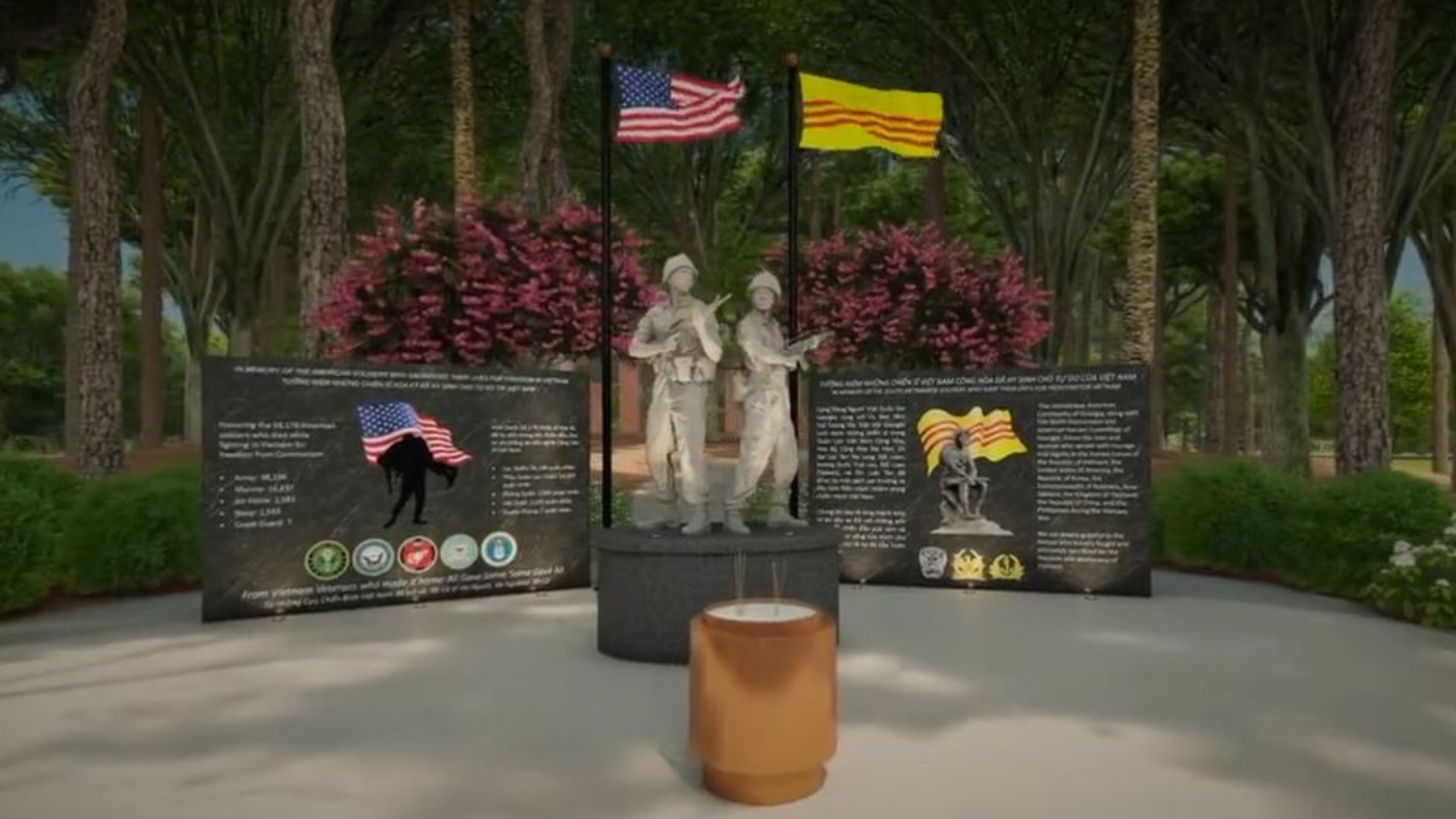 Dunwoody Vietnam War Memorial groundbreaking at Brook Run Park ...