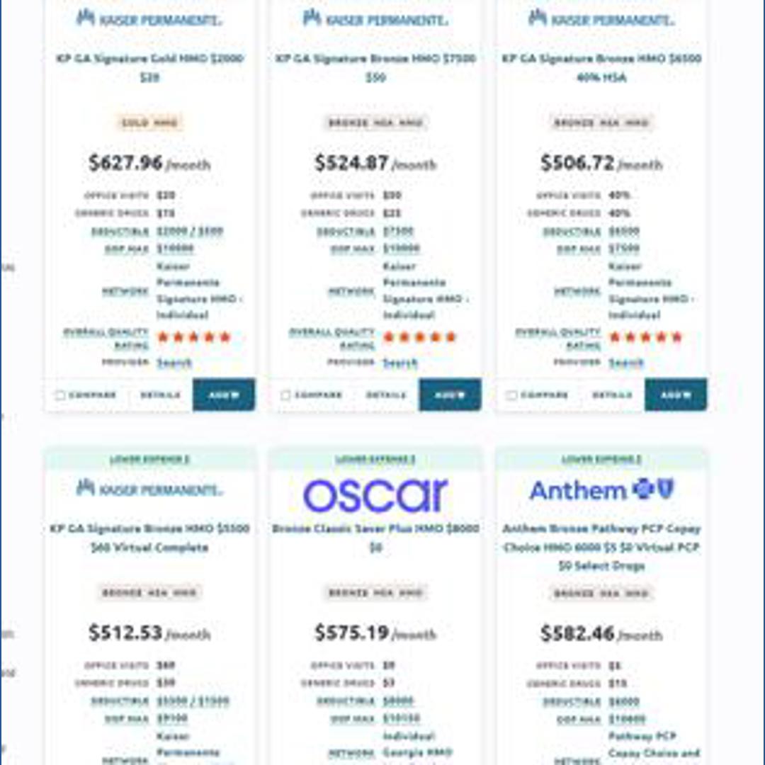 Georgia health insurance marketplace site now showing 'window shopping ...