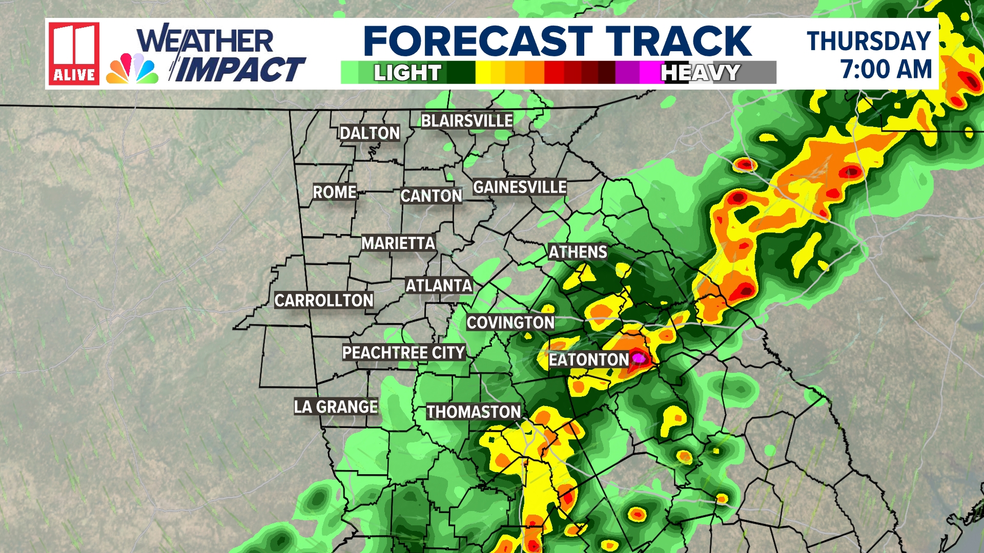 Atlanta weather forecast | Timeline for rain this week | 11alive.com