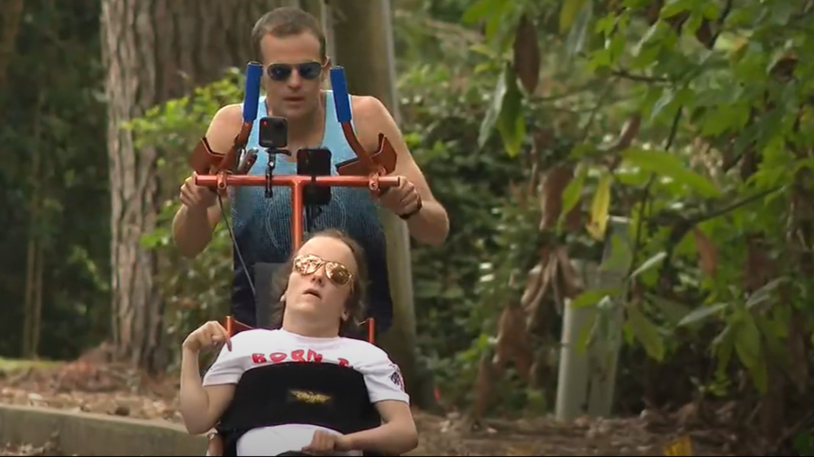 Wheelchair racing team competes for Guinness world record | 11alive.com