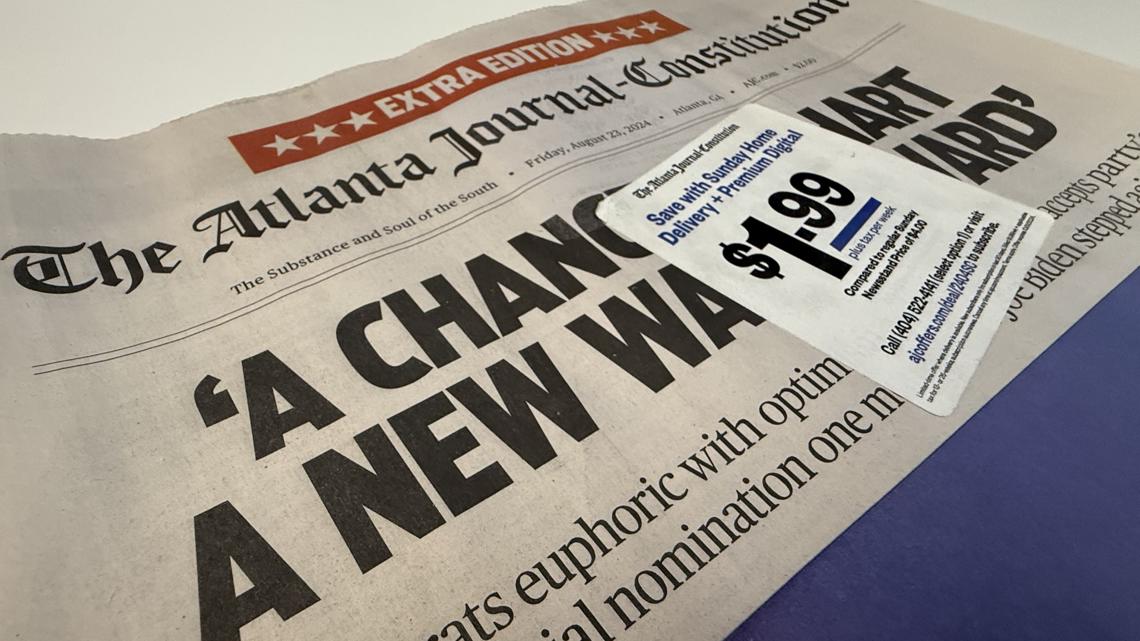 AJC to end print newspaper this year, paper says | 11alive.com