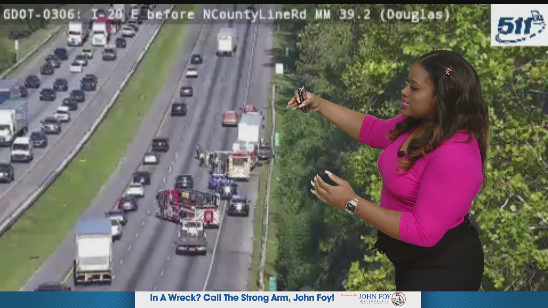 Person trapped inside car on I-20 in Douglas County after crash with ...