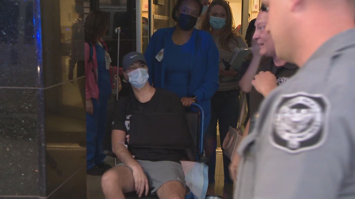 Villa Rica officer Chase Gordy out of hospital | 11alive.com