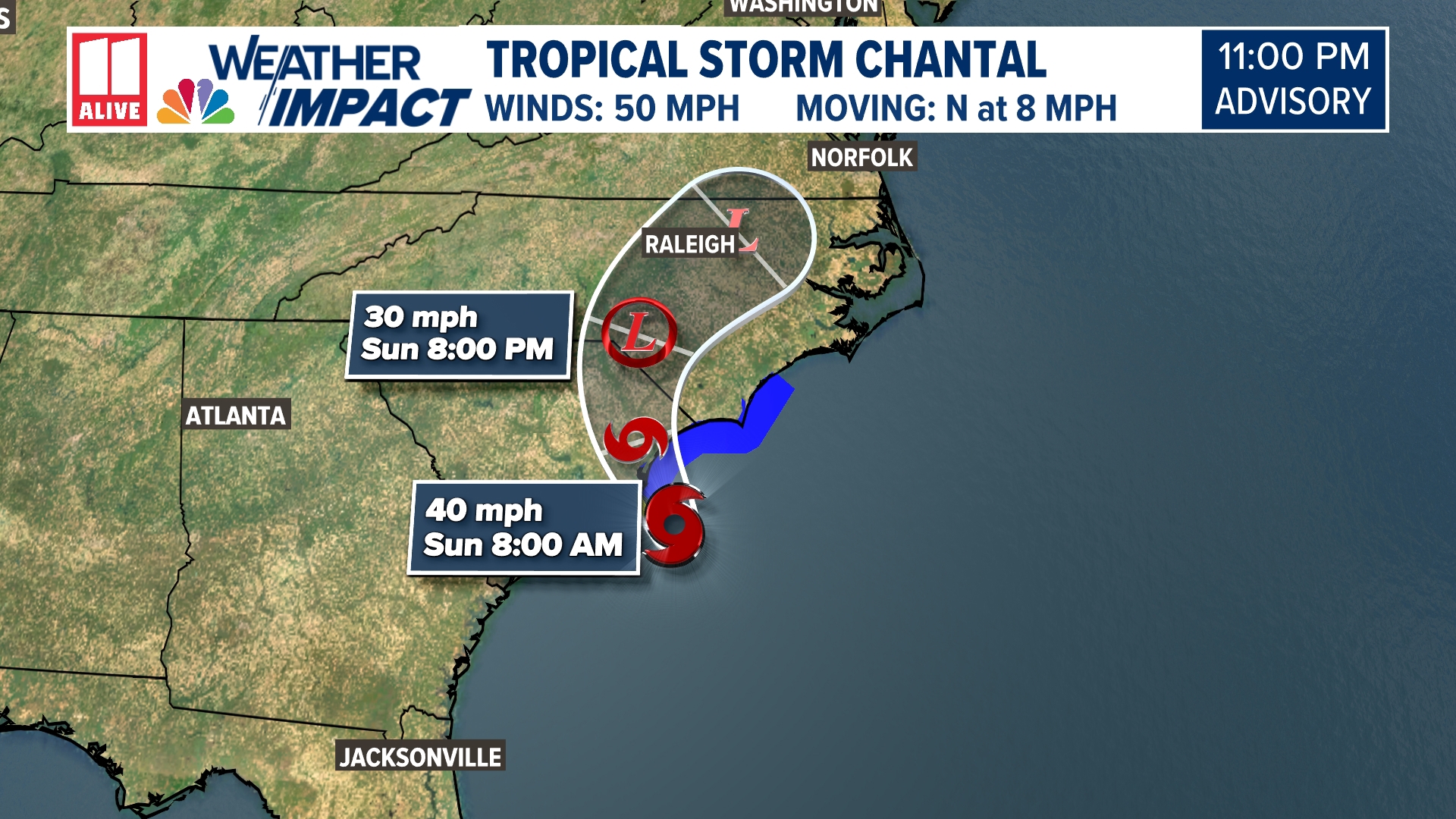 Tropical Depression Three forms, could soon become 'Chantal' | 11alive.com
