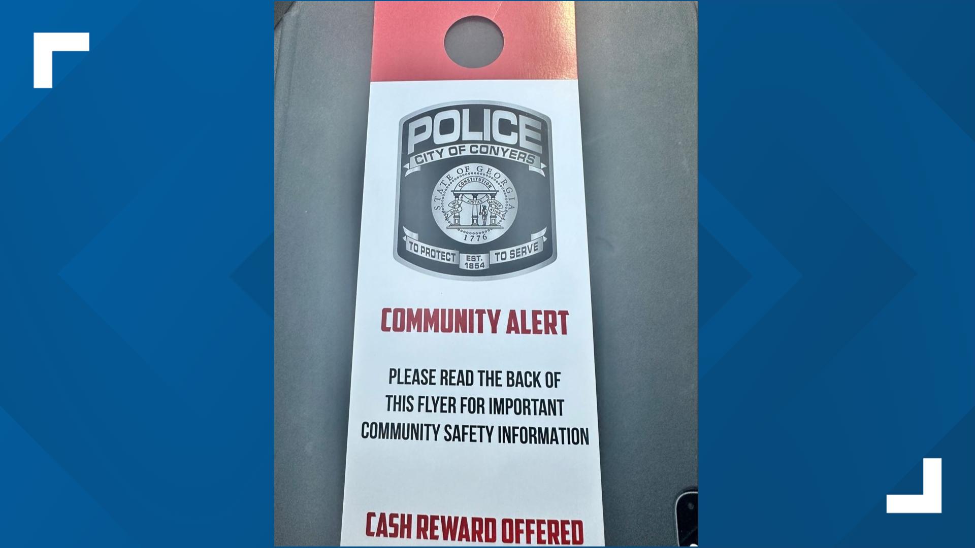 Conyers Police increase cash reward following shooting | 11alive.com