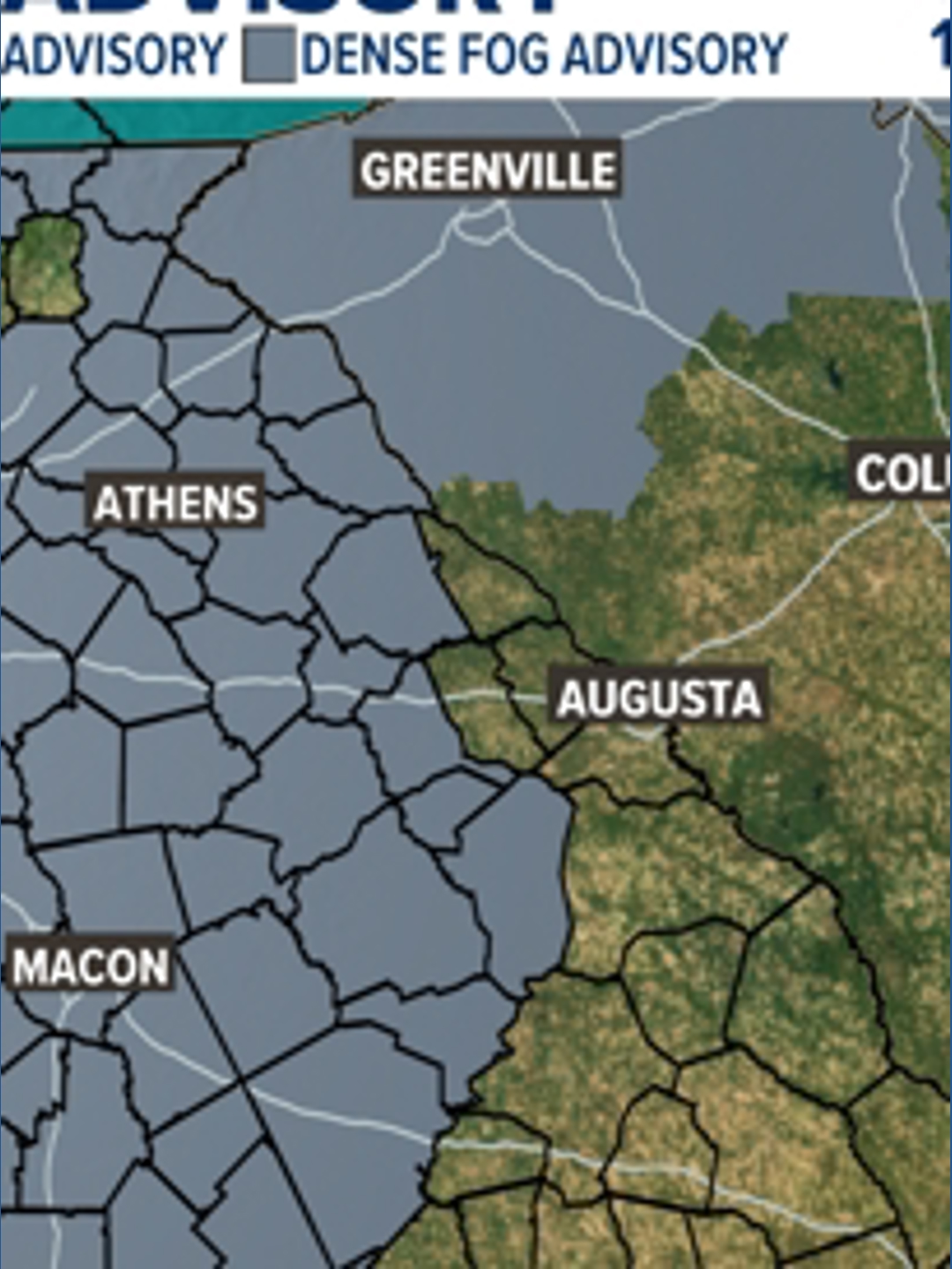 Dense fog advisory issued for portions of North Georgia | 11alive.com