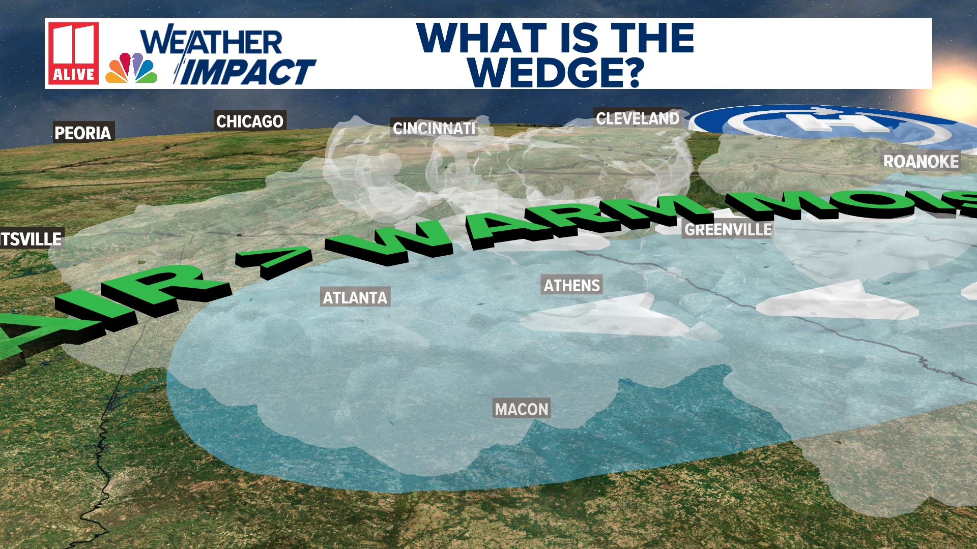 What is 'the wedge' for weather? | 11alive.com
