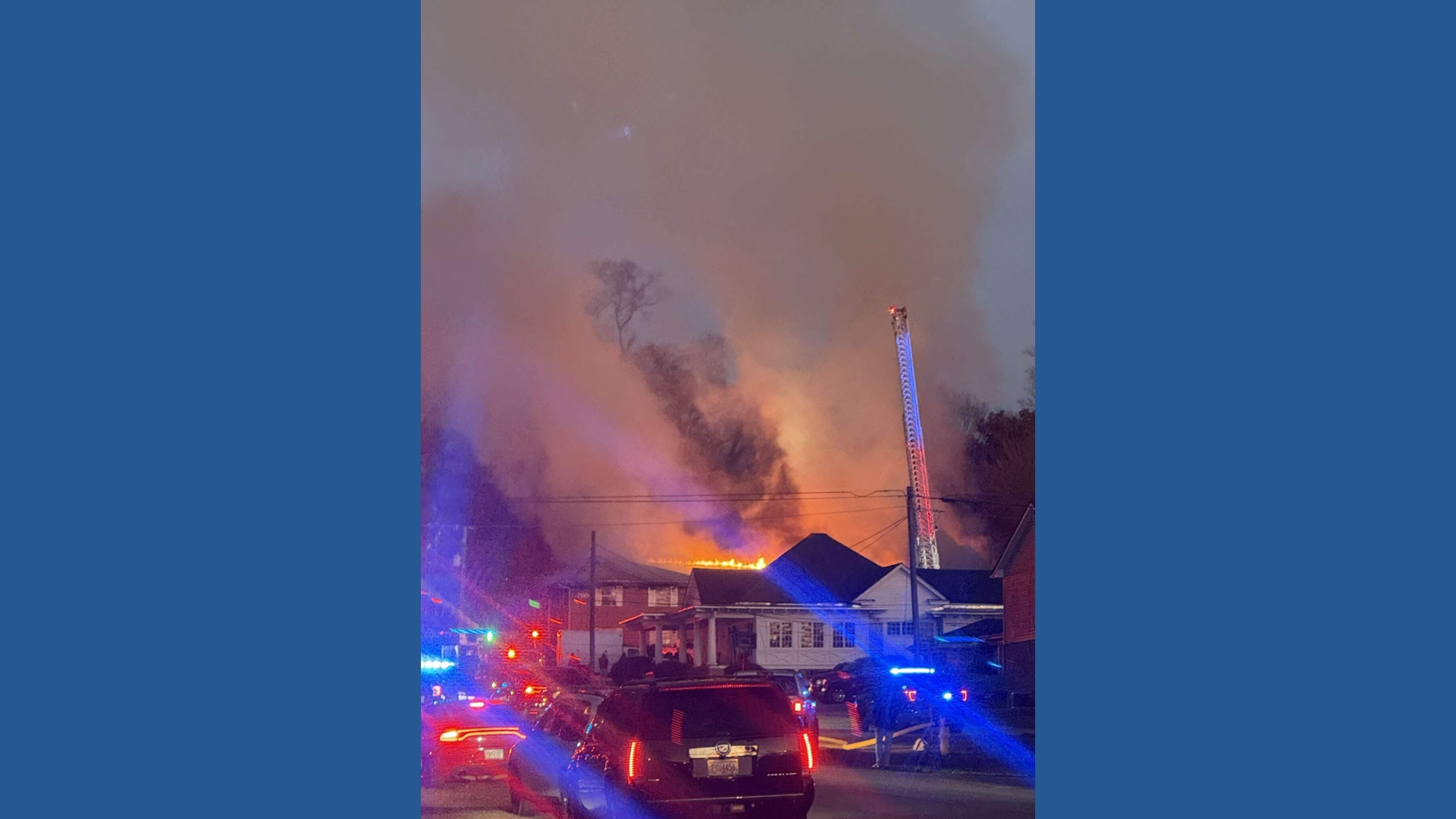 Fire crews battle blazing apartment fire in West Point; Large fire ...