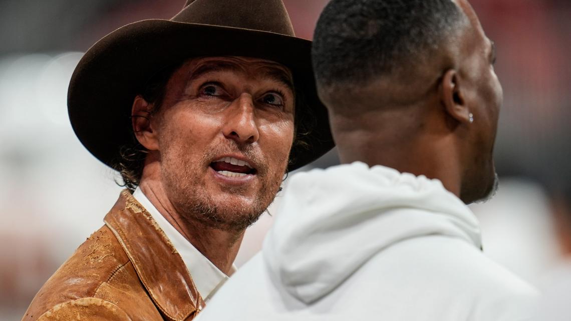 Matthew McConaughey at SEC Championship Game | 11alive.com
