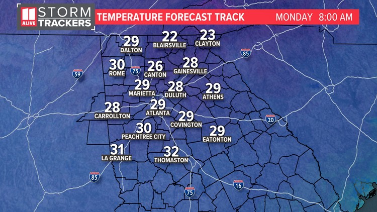 Atlanta Georgia snow when is it going to start falling | 11alive.com