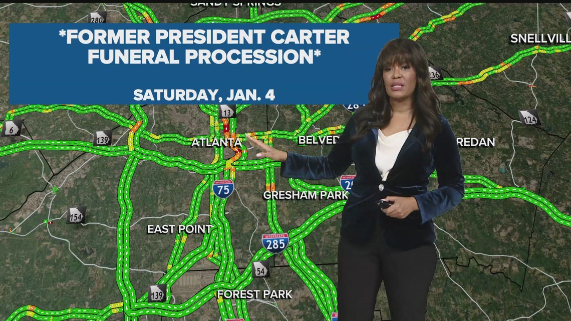 Jimmy Carter's funeral procession route | 11alive.com