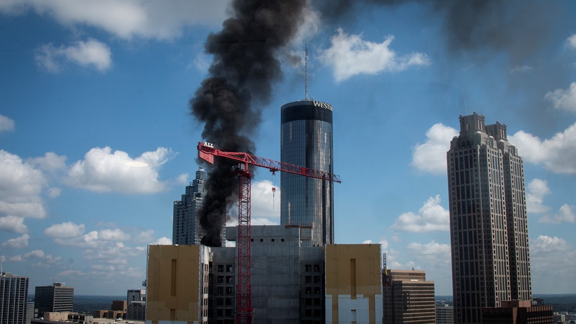 Fire downtown Atlanta today at high-rise building | 11alive.com