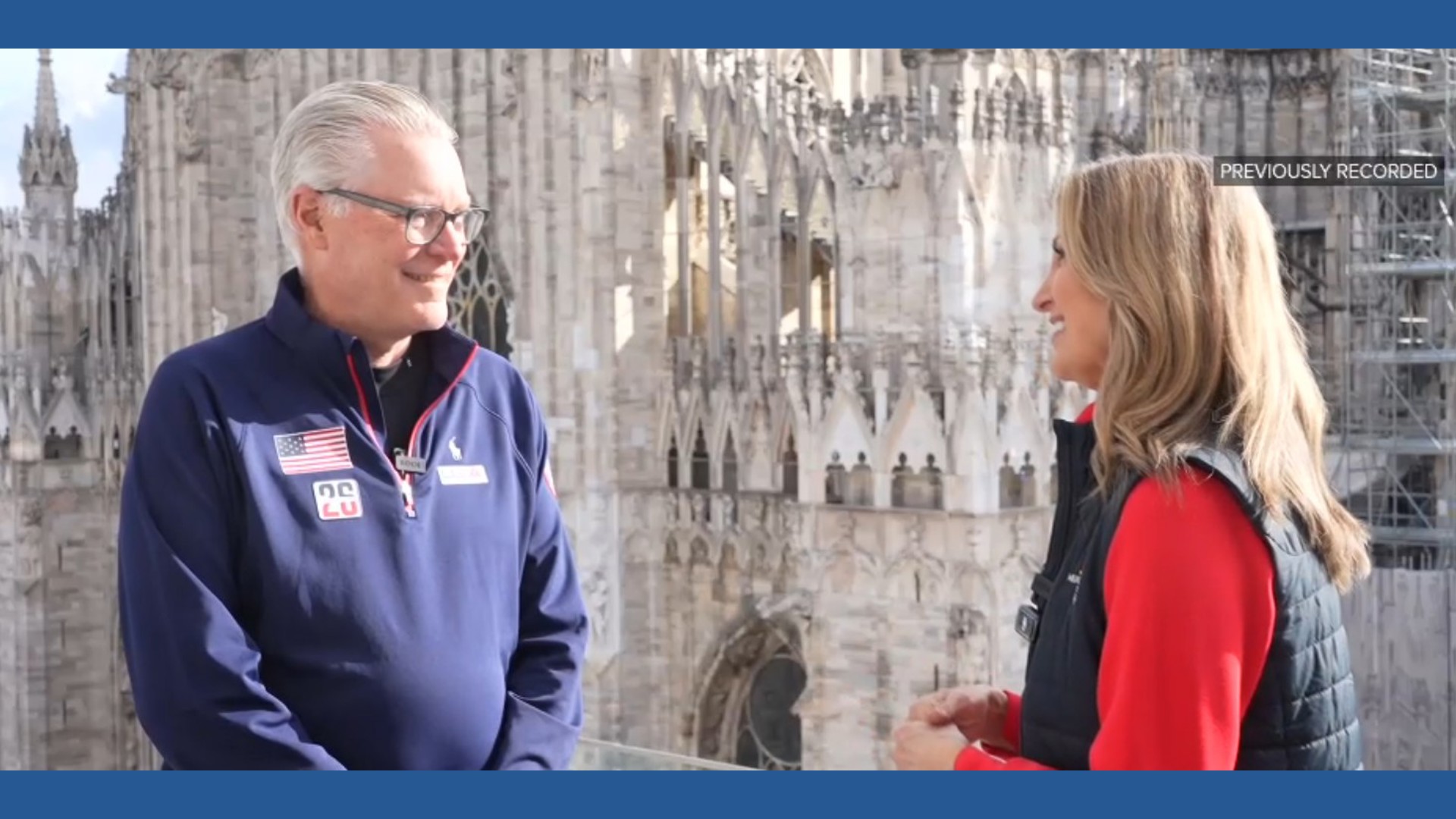 Delta CEO Ed Bastian celebrates Team USA in Milan on profit sharing day ...