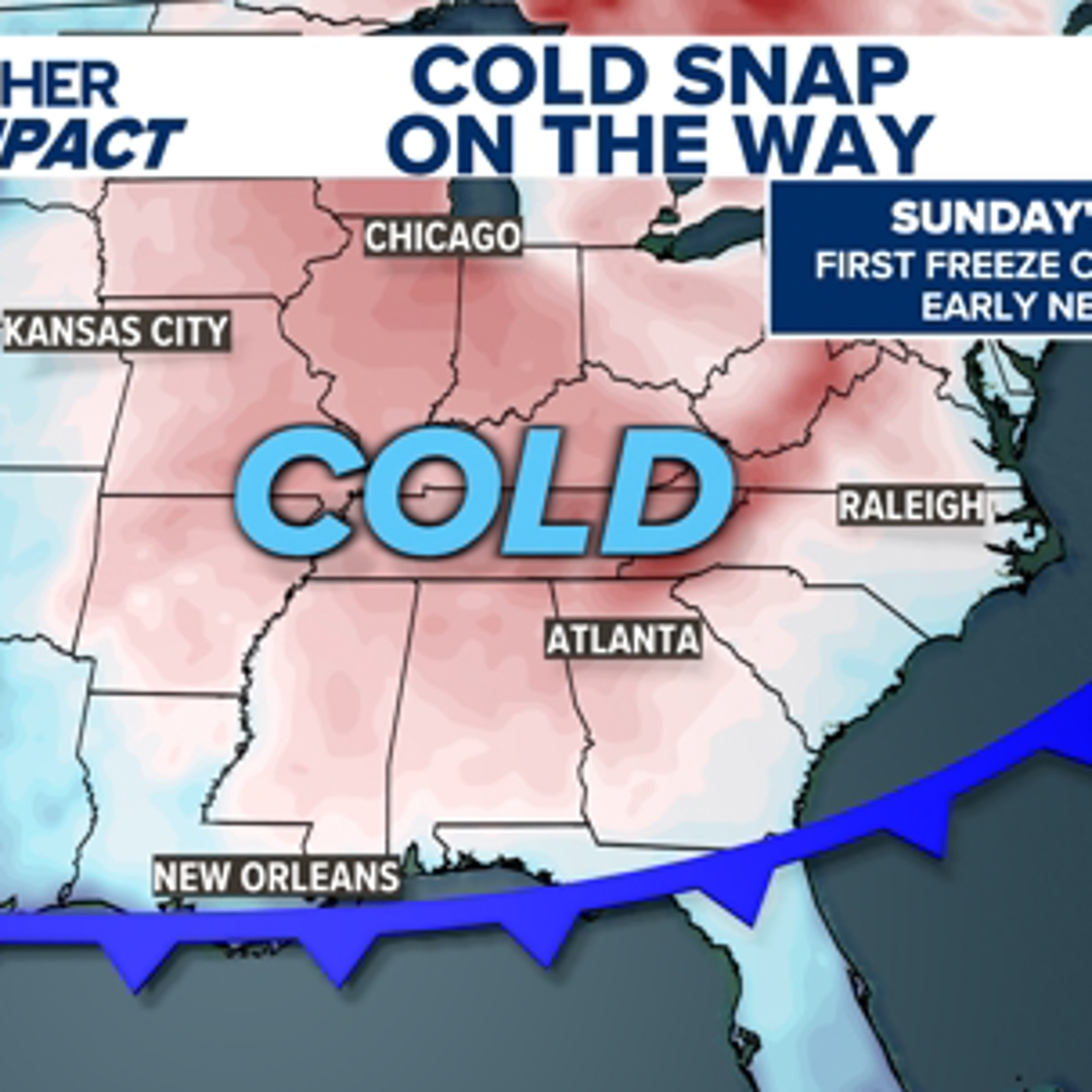 Weather Impact Alert | First freeze of season likely in metro Atlanta ...