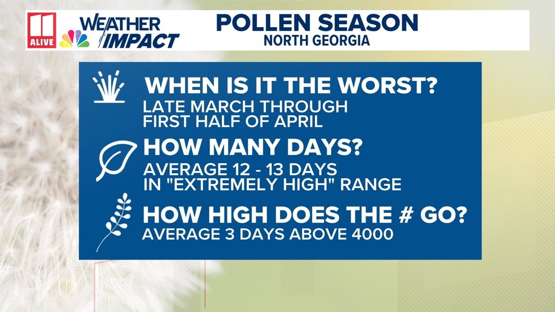 What was the pollen count today | 11alive.com