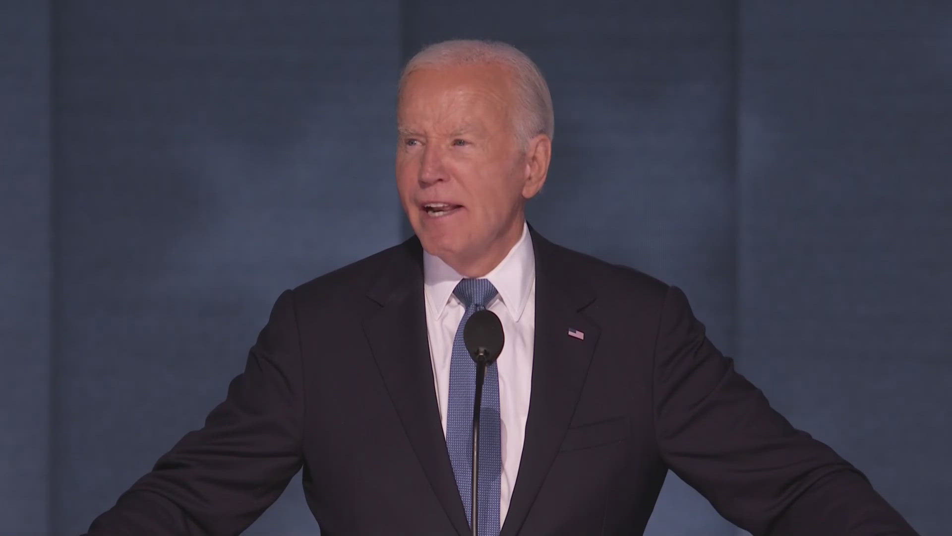 President Biden says former President Trump continues to lie about ...