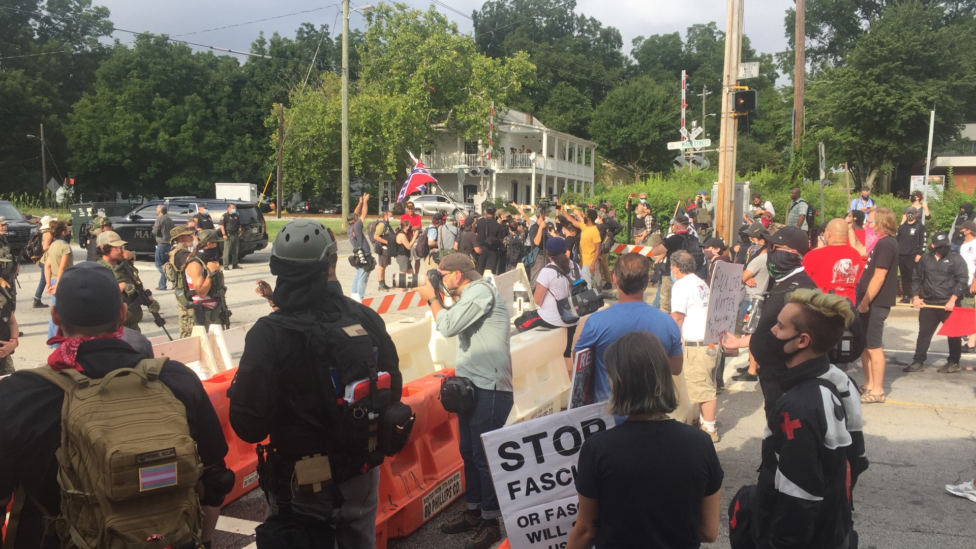 Stone Mountain white nationalist protests counterprotests today ...