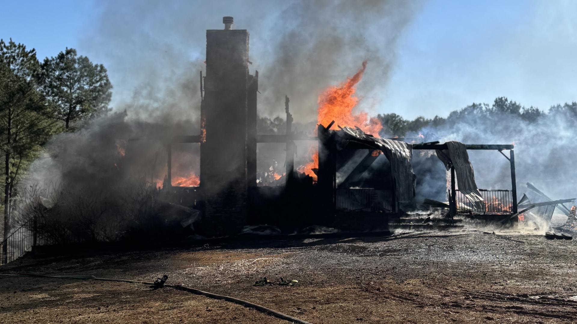 Large fire at winery on Bill Wilson Road in Alto, Georgia | 11alive.com