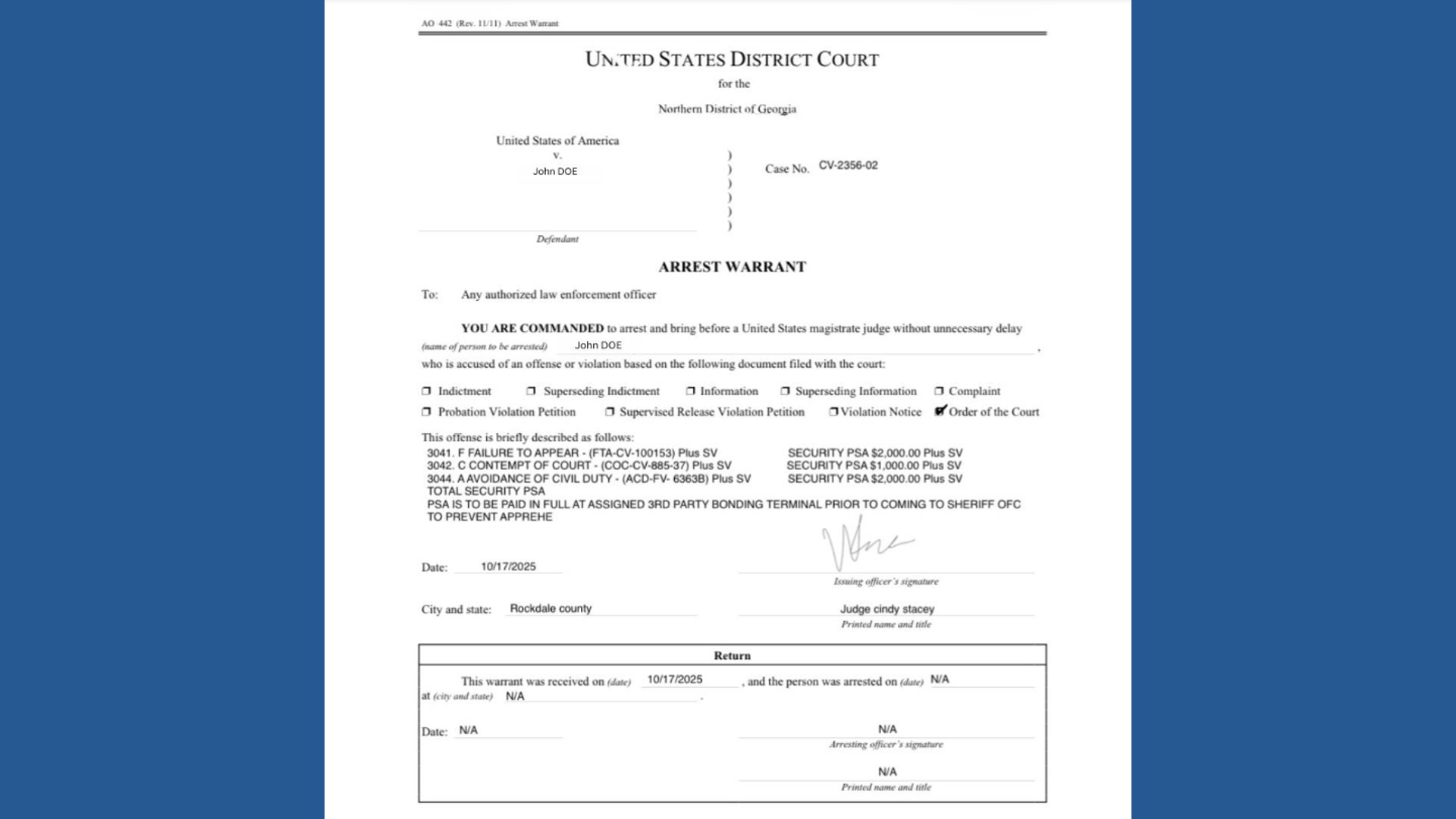 Rockdale County deputies warn of fake 'arrest warrant' scam | 11alive.com