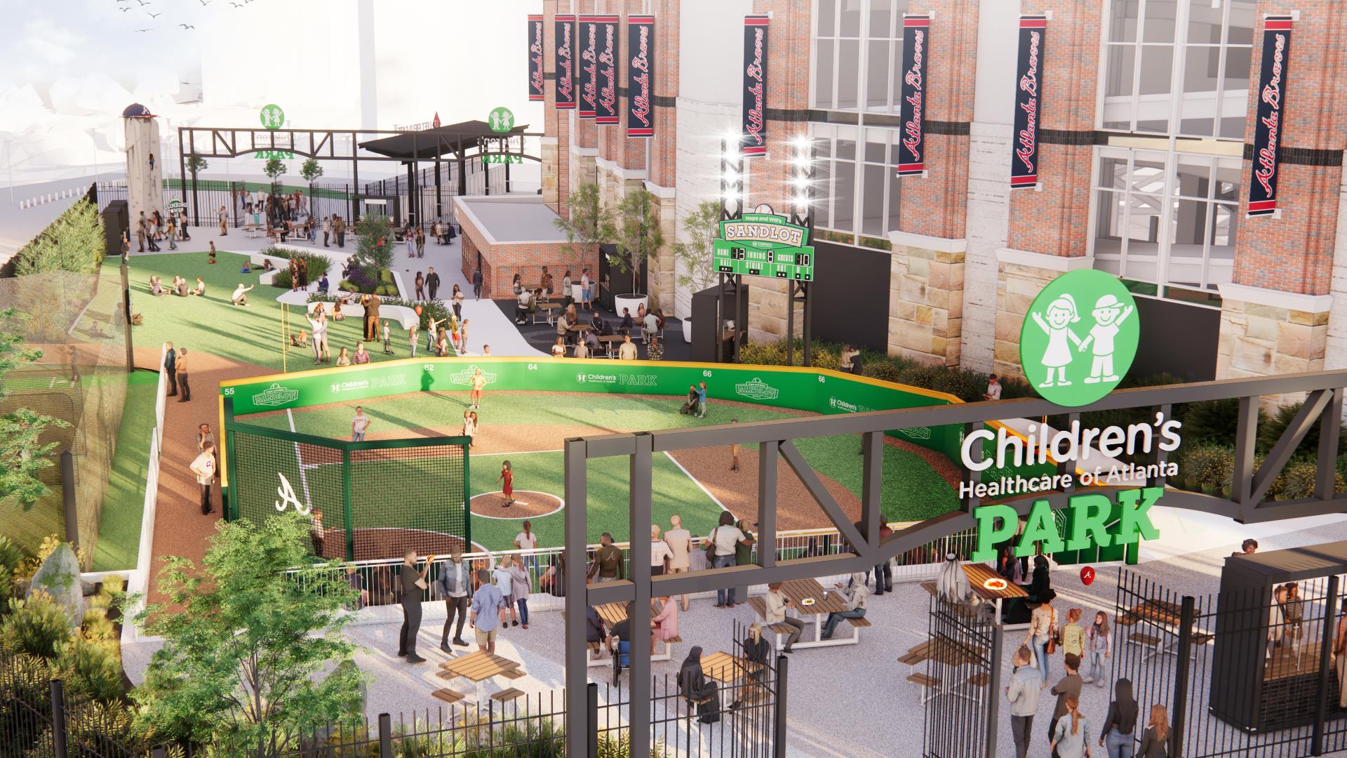 New children's park at Truist Park Atlanta Braves announce | 11alive.com
