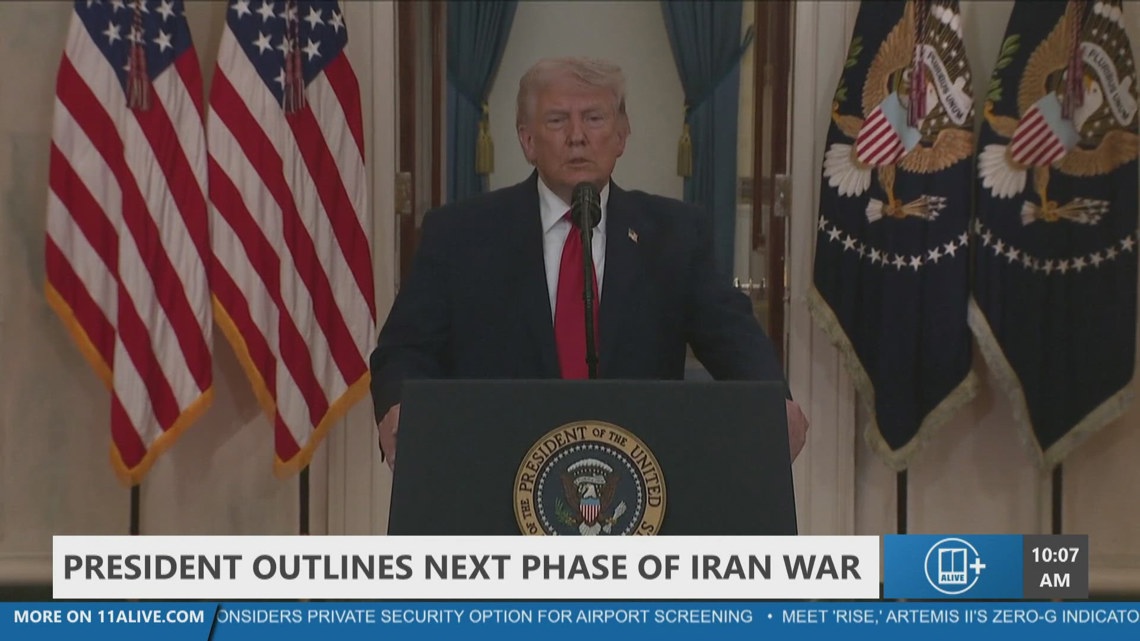 Trump outlines next phase of Iran war | 11alive.com