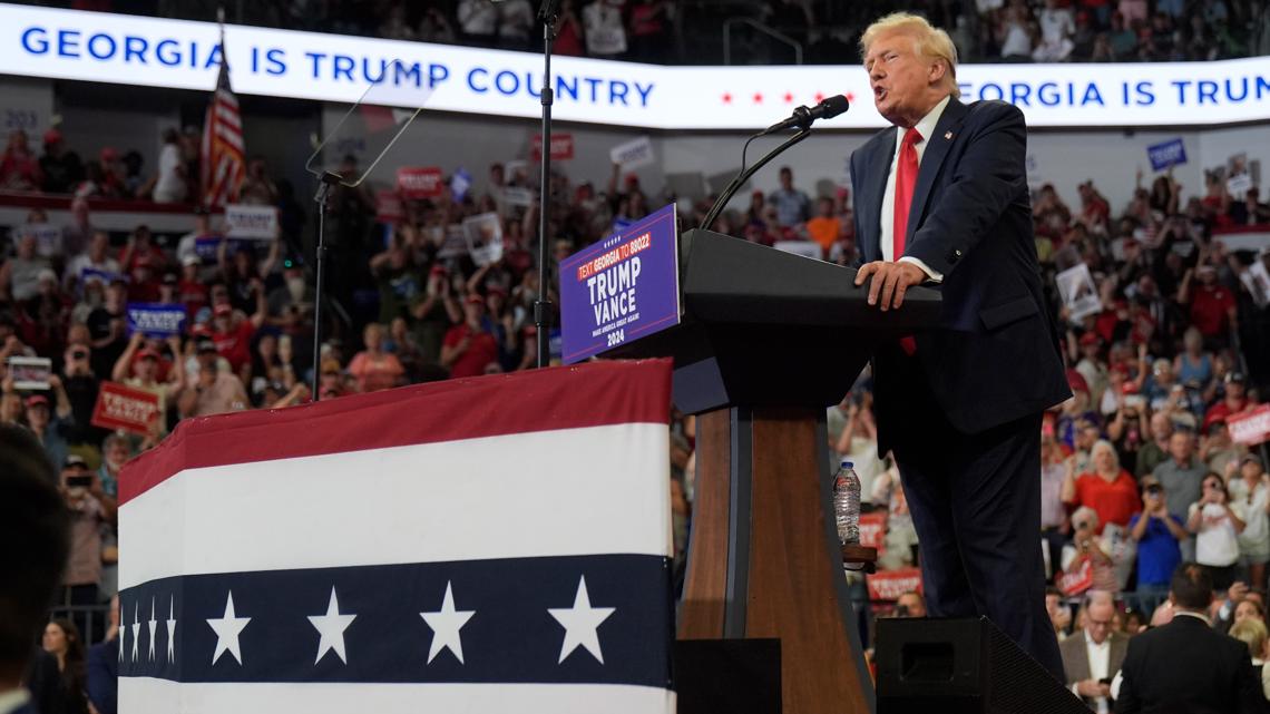 Trump rekindles feud with Kemp during Atlanta rally | 11alive.com
