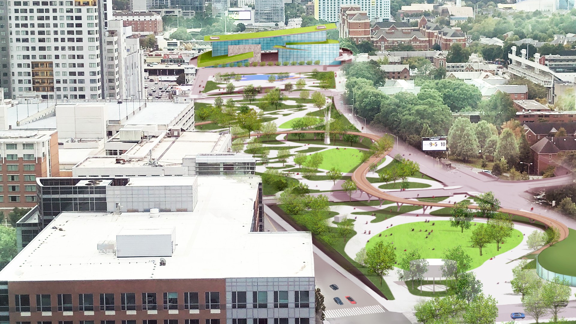 Green space could sit over Downtown Connector in Midtown | 11alive.com