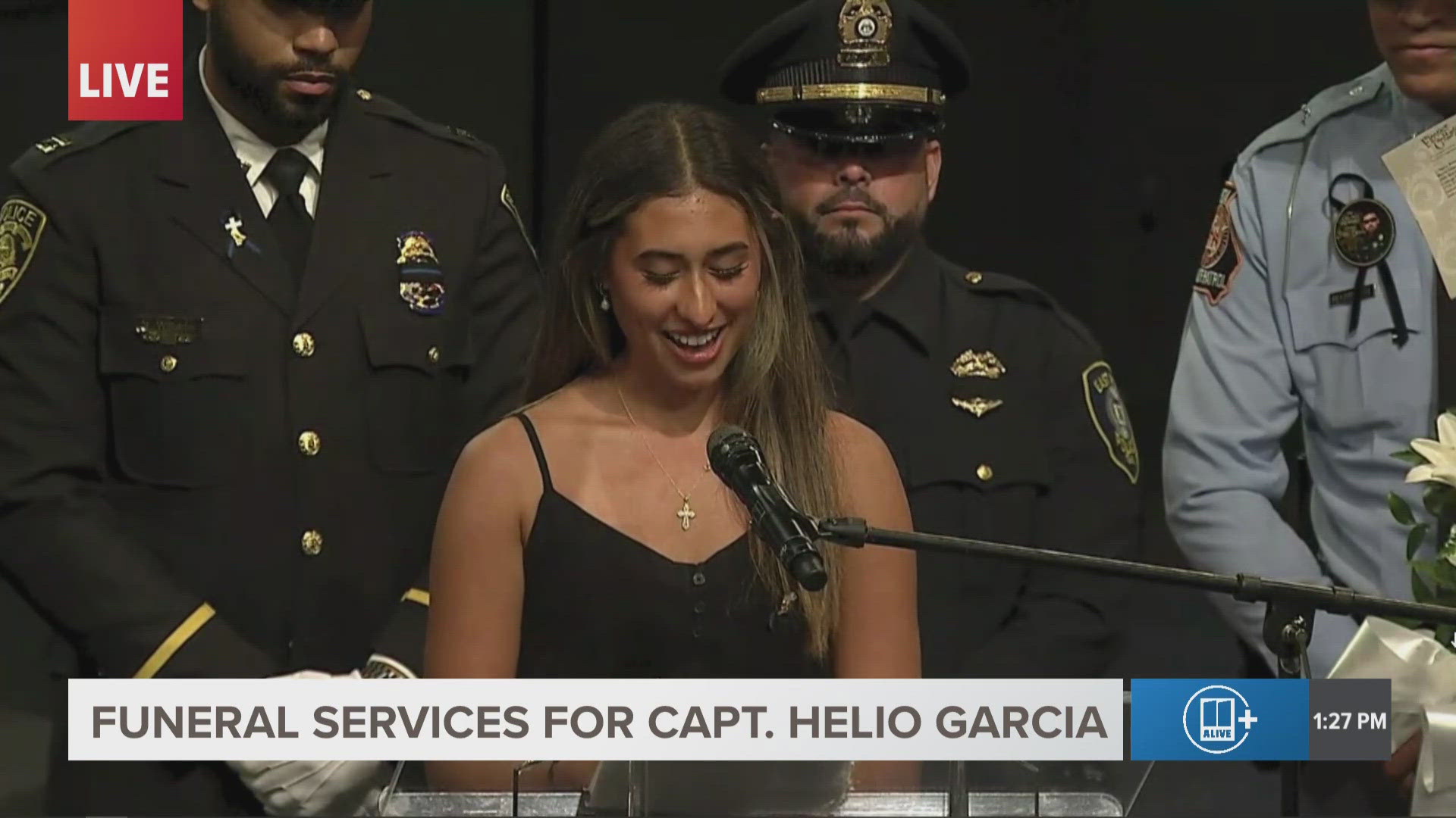 Captain Helio Garcia's daughter speaks at funeral | 11alive.com