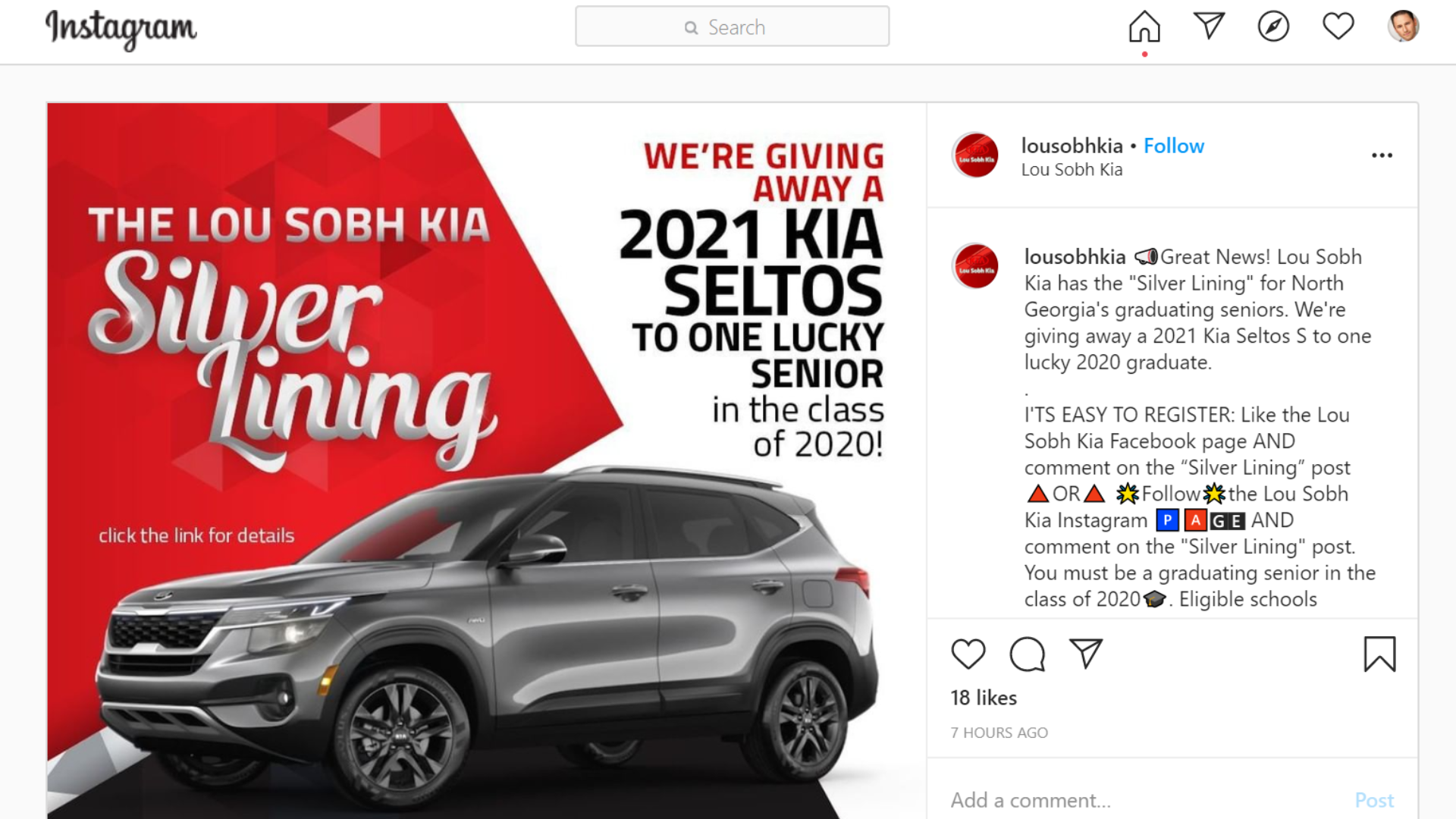 Lou Sobh Kia announces car giveaway | 11alive.com