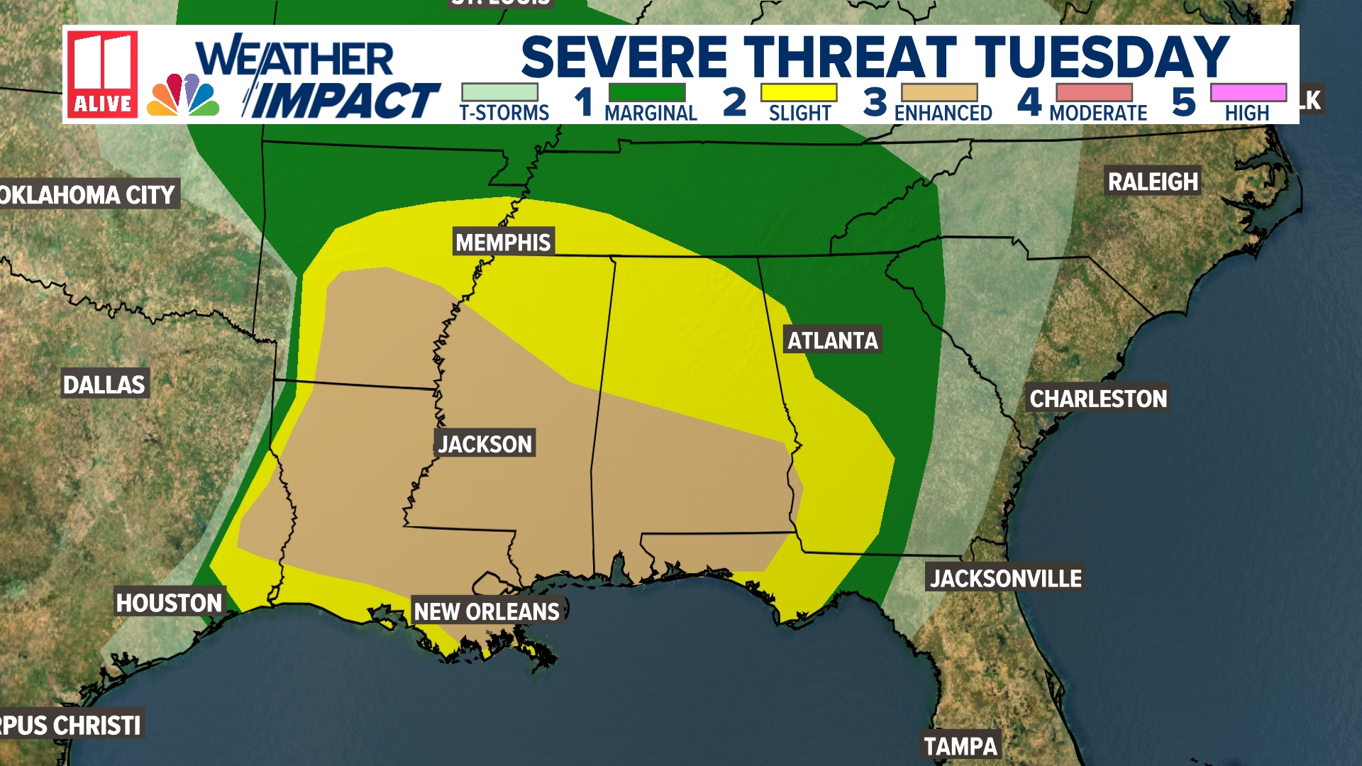 Weather Impact Alert: Strong storms will track through Georgia ...