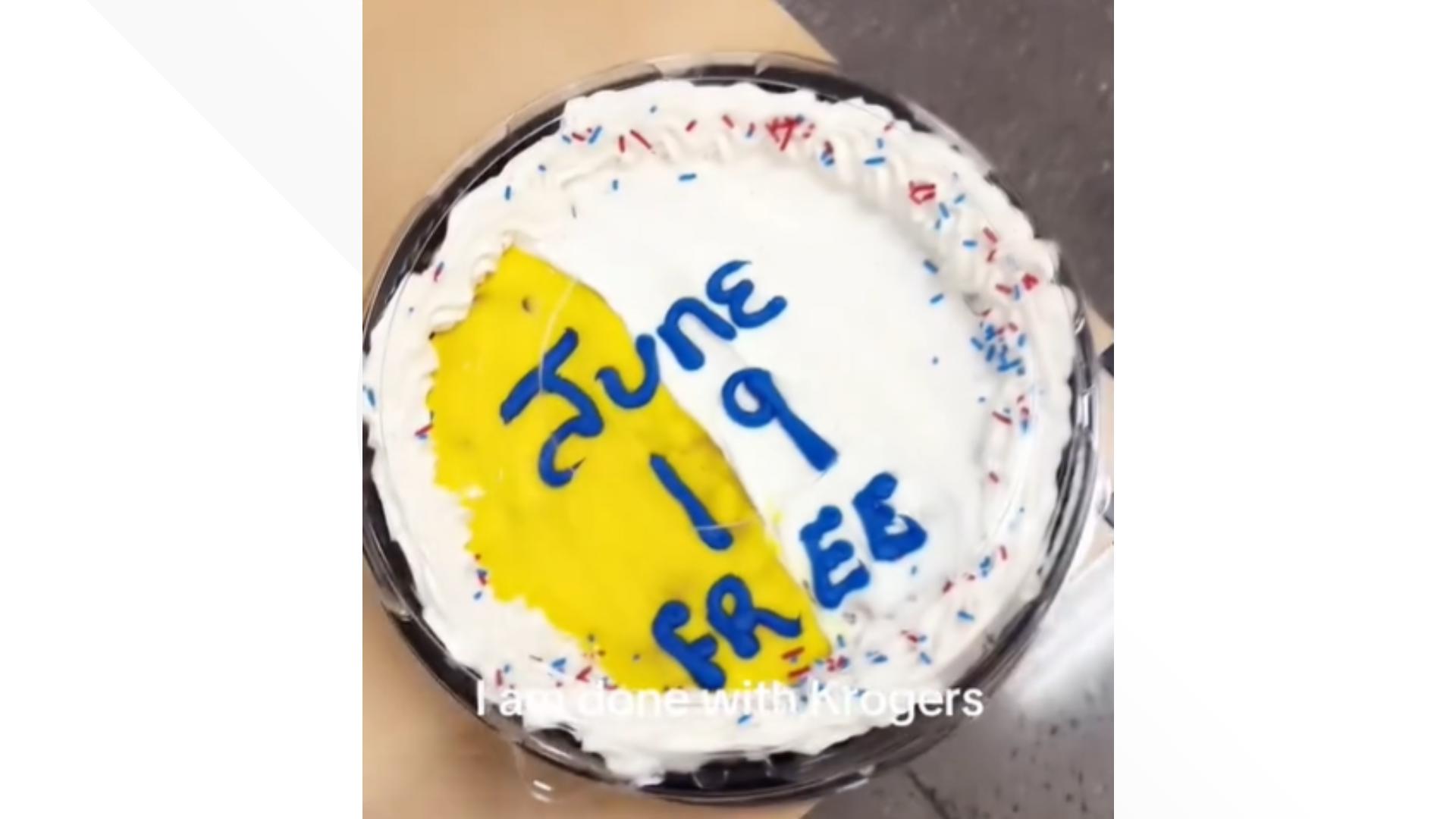 Juneteenth cookie cake Atlanta Kroger | 11alive.com