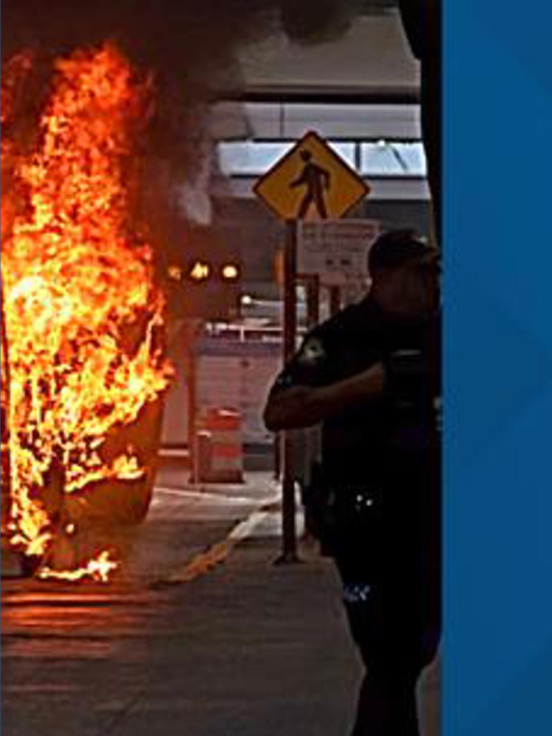 Car catches fire at Hartsfield-Jackson Atlanta airport | 11alive.com