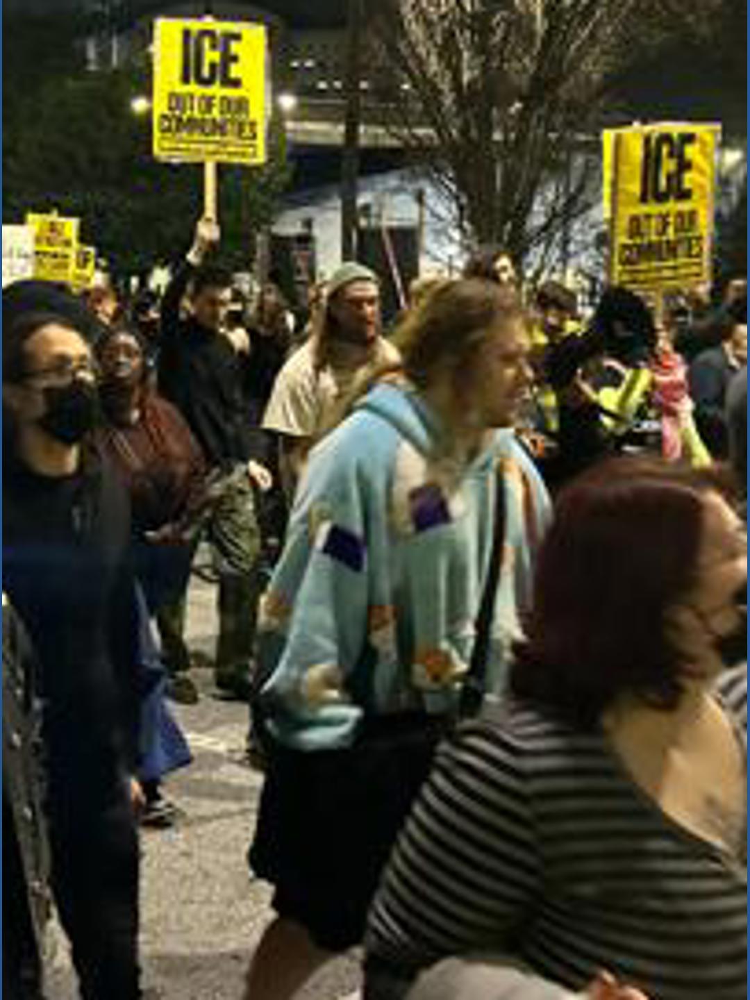 Group rallies in Atlanta after woman killed by ICE in Minneapolis ...