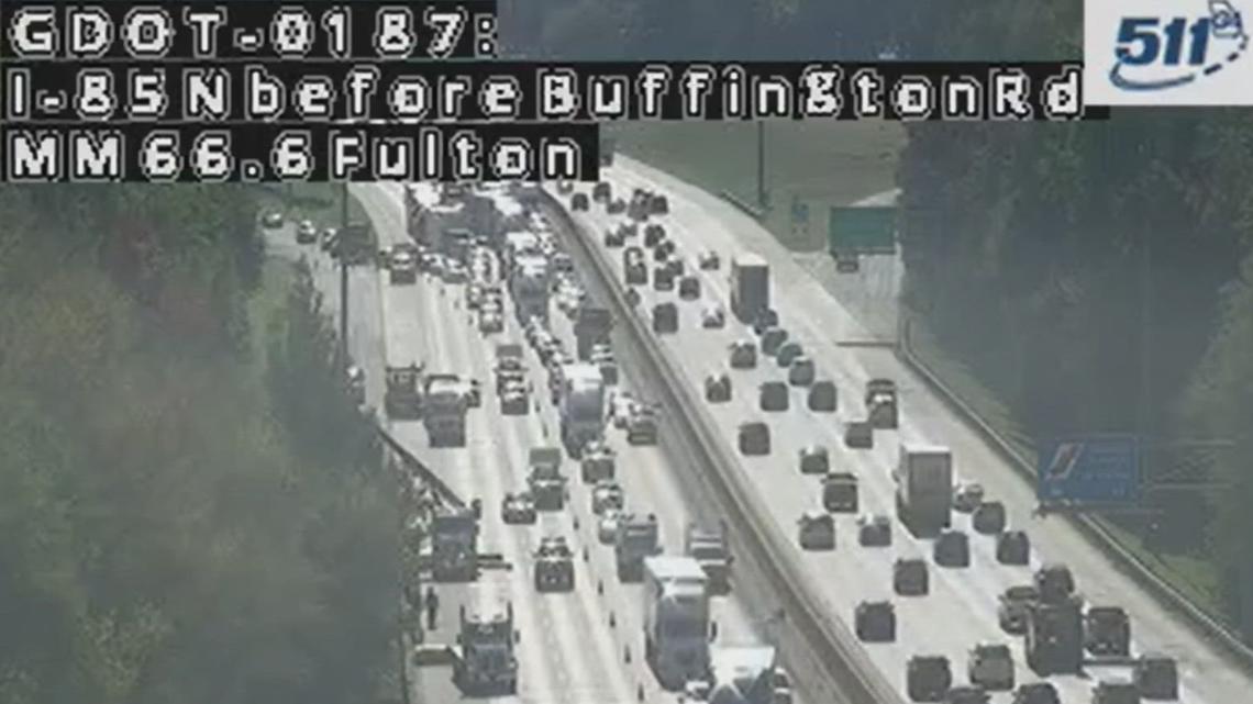 I-85 Northbound crash limits traffic near Flat Shoals Road | 11alive.com