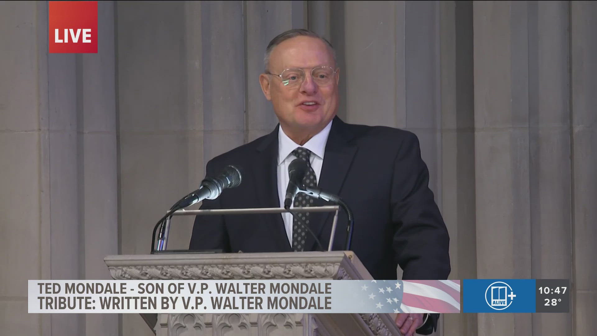 Son of former U.S VP Mondale delivers speech written by late father for ...