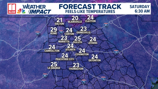 Weather Impact Alert | Sub-freezing temps in Atlanta this weekend ...