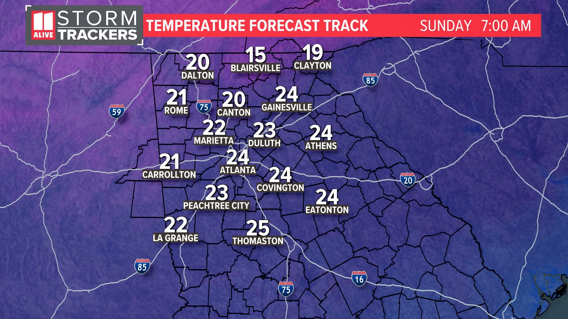 Atlanta weather this weekend timeline | Will it snow and when | 11alive.com