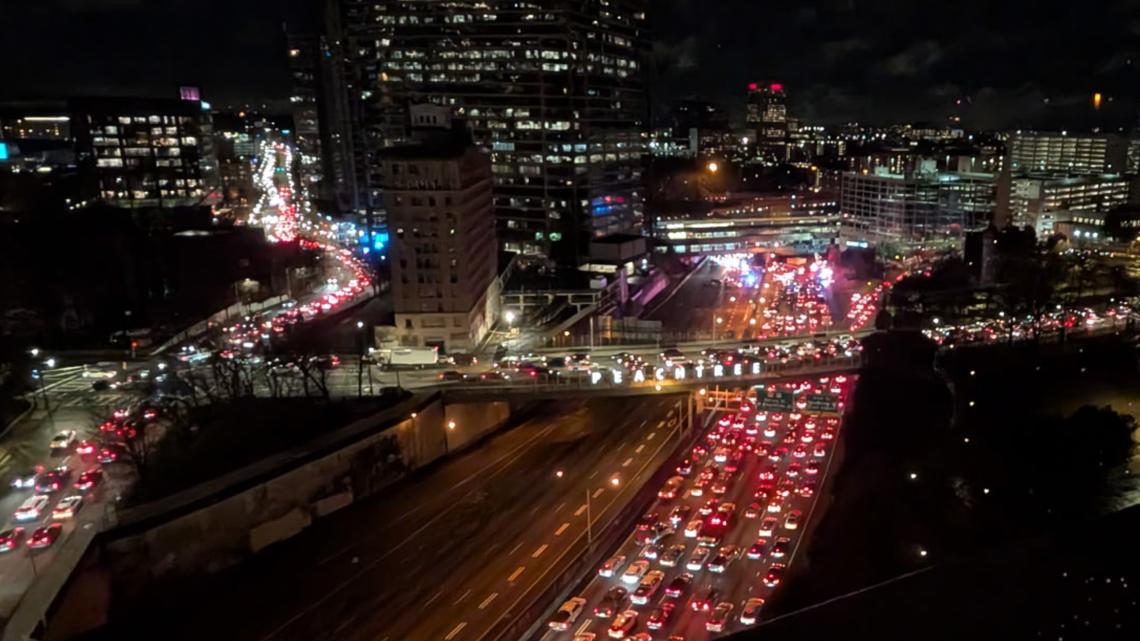 Downtown Connector police activity, lanes blocked | 11alive.com