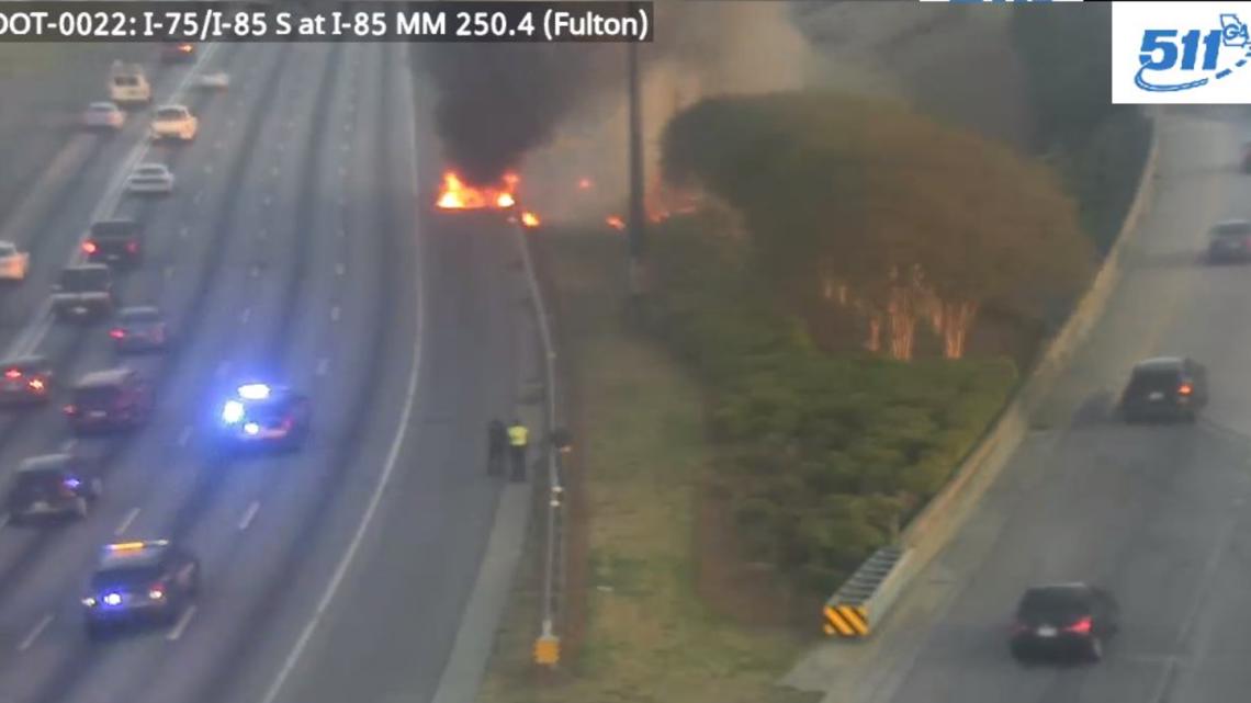 Car fire I-85 south in Atlanta | 11alive.com