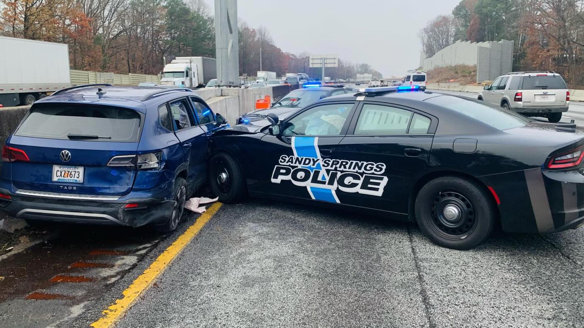 Chase ends in PIT maneuver in Sandy Springs: Police | 11alive.com
