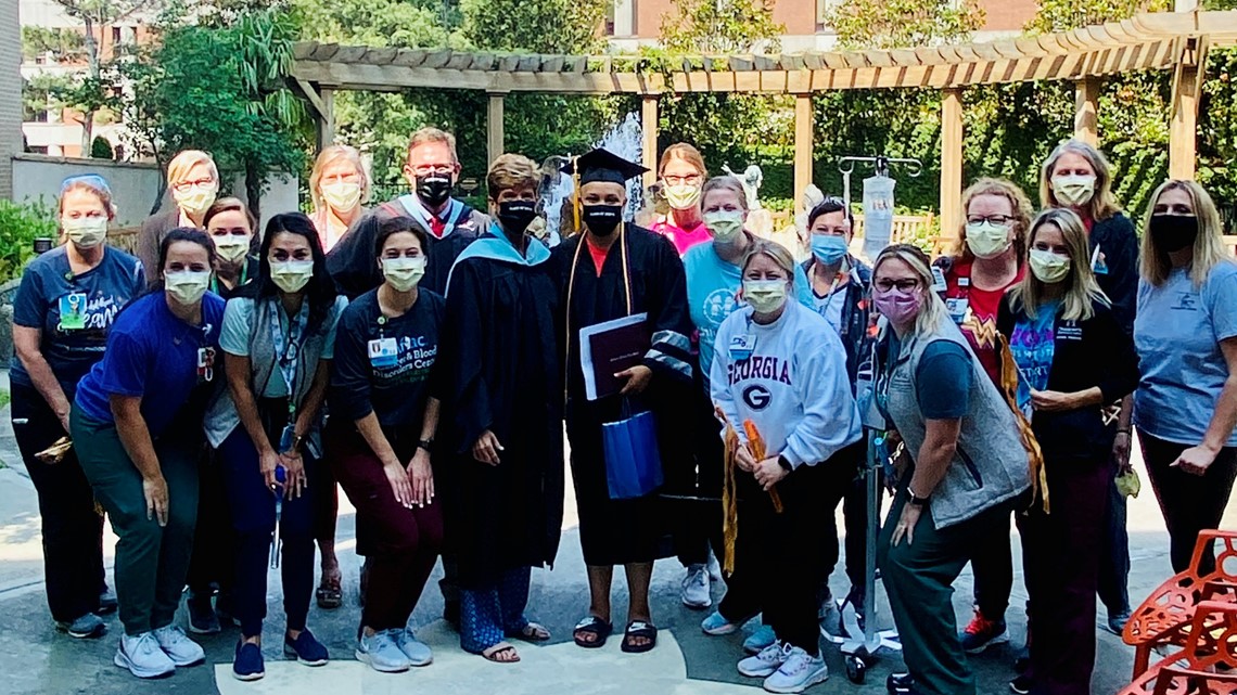 Brooke Taylor graduates from high school at Children's in Atlanta ...
