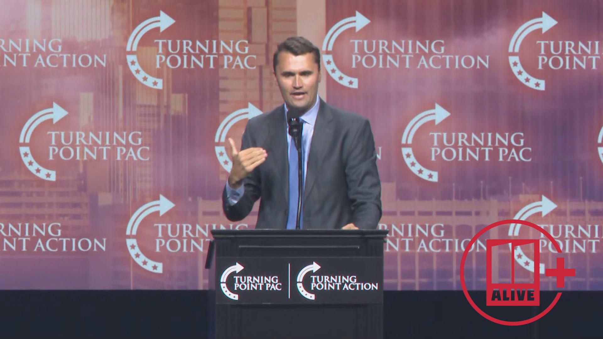 Charlie Kirk takes the stage at Trump rally in Duluth | 11alive.com