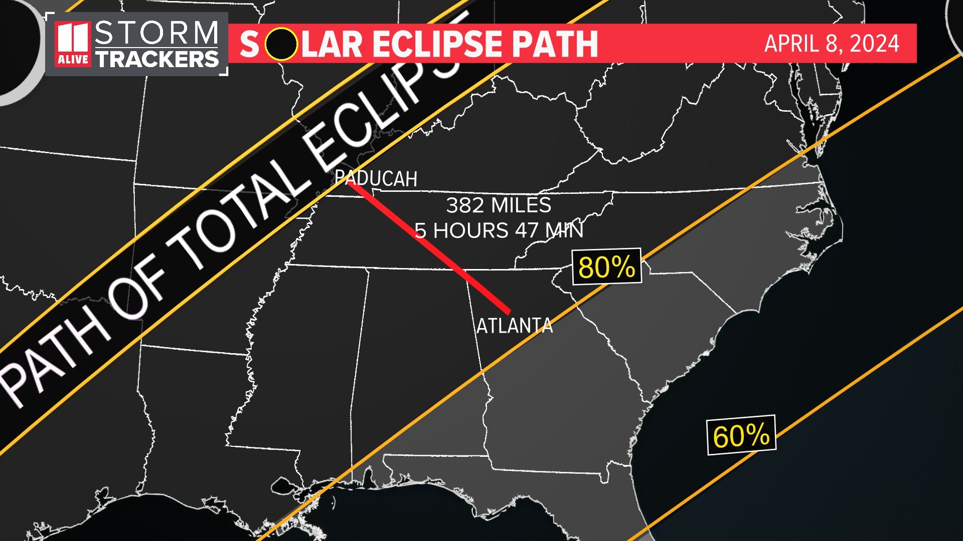 Solar eclipse path in Georgia | What you'll see | 11alive.com